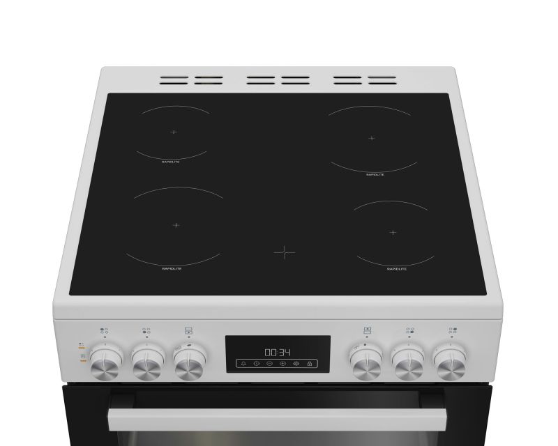Blomberg HKRN651W 60cm Double Oven Electric Cooker with Vitroceramic ...